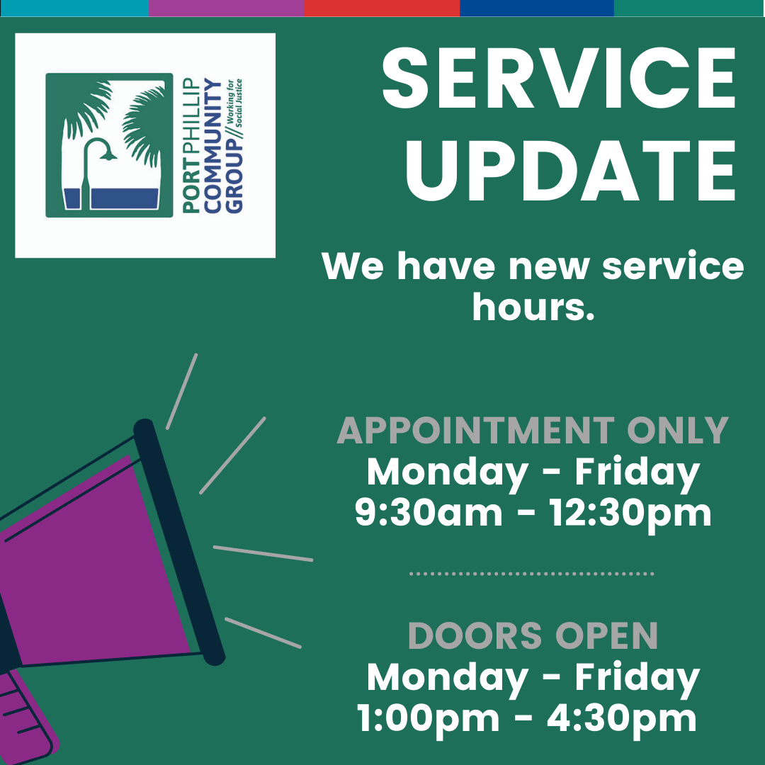New Service Hours at 161 Chapel St - Port Phillip Community Group